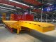                  Three-Axle Low-Bed Semi Trailer with Landing Gear 2 Axles 40tons Excavator Transport Gooseneck Lowboy Low Bed Lowbed Truck Semi Trailer             